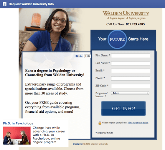 What Makes A Great Facebook Landing Page Examples 