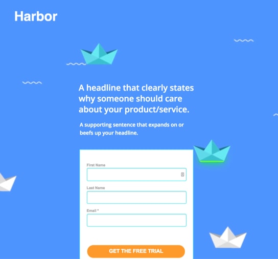 Simple & Minimalist Landing Page Templates by Unbounce