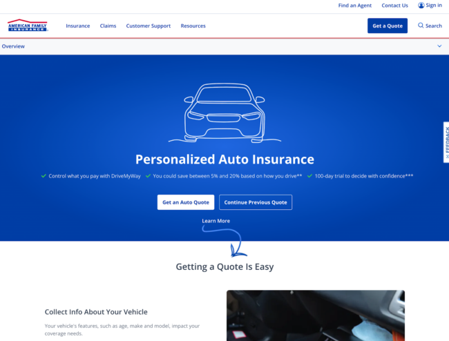 10 insurance landing page examples to generate quality leads