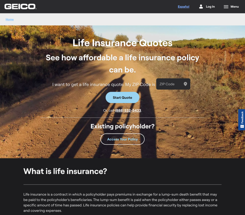 10 insurance landing page examples to generate quality leads