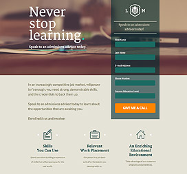Education landing page templates to boost students enrollment | Unbounce